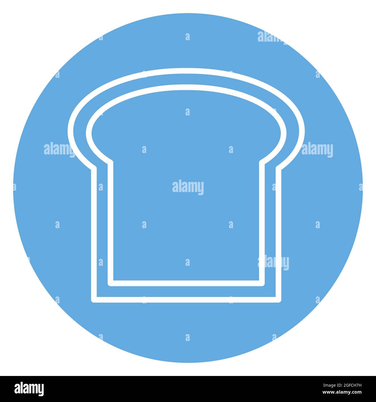 Icon Vector of Toast - Blue Eyes Style - Simple illustration, Editable ...