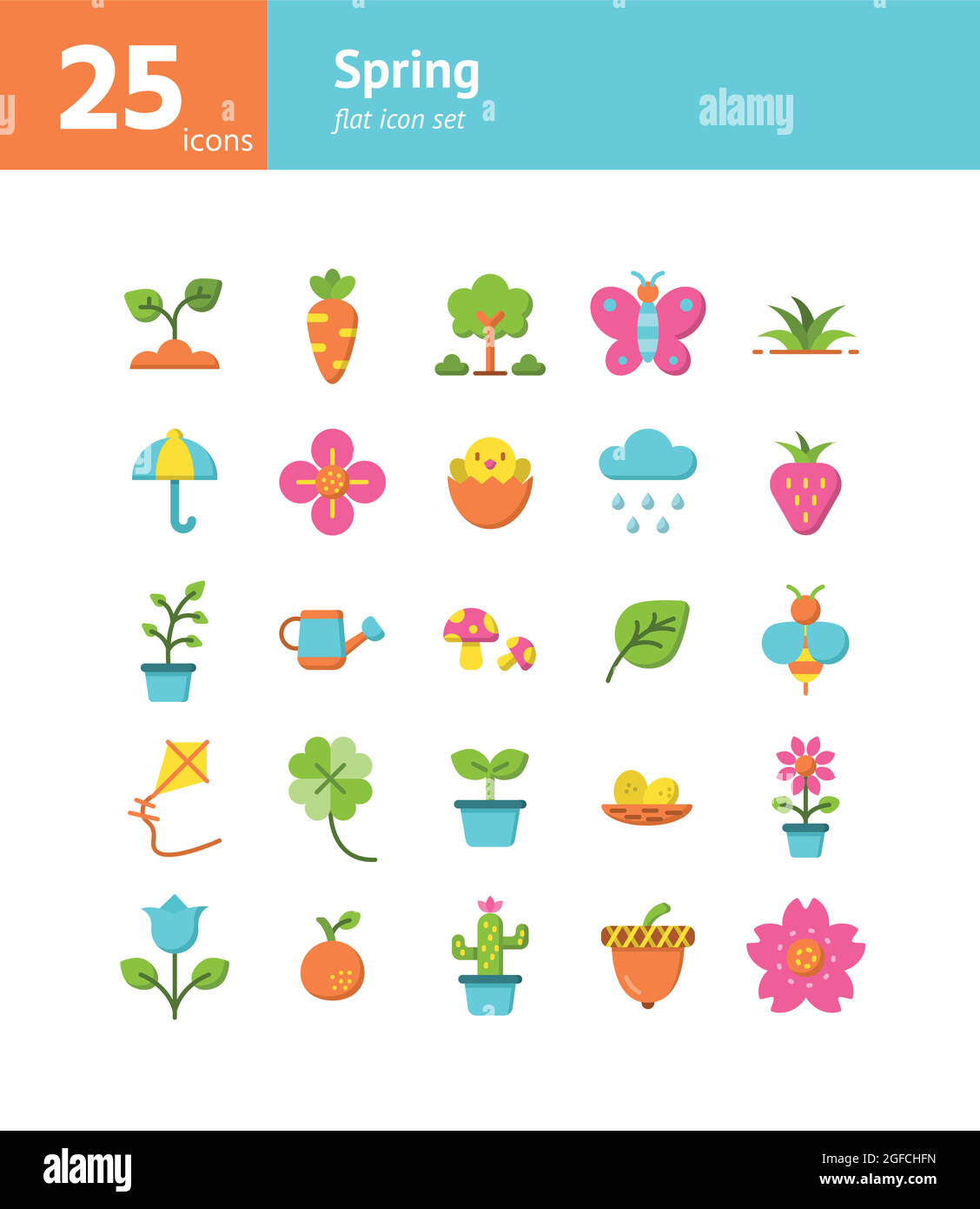 Seeding orange tree Stock Vector Images - Alamy