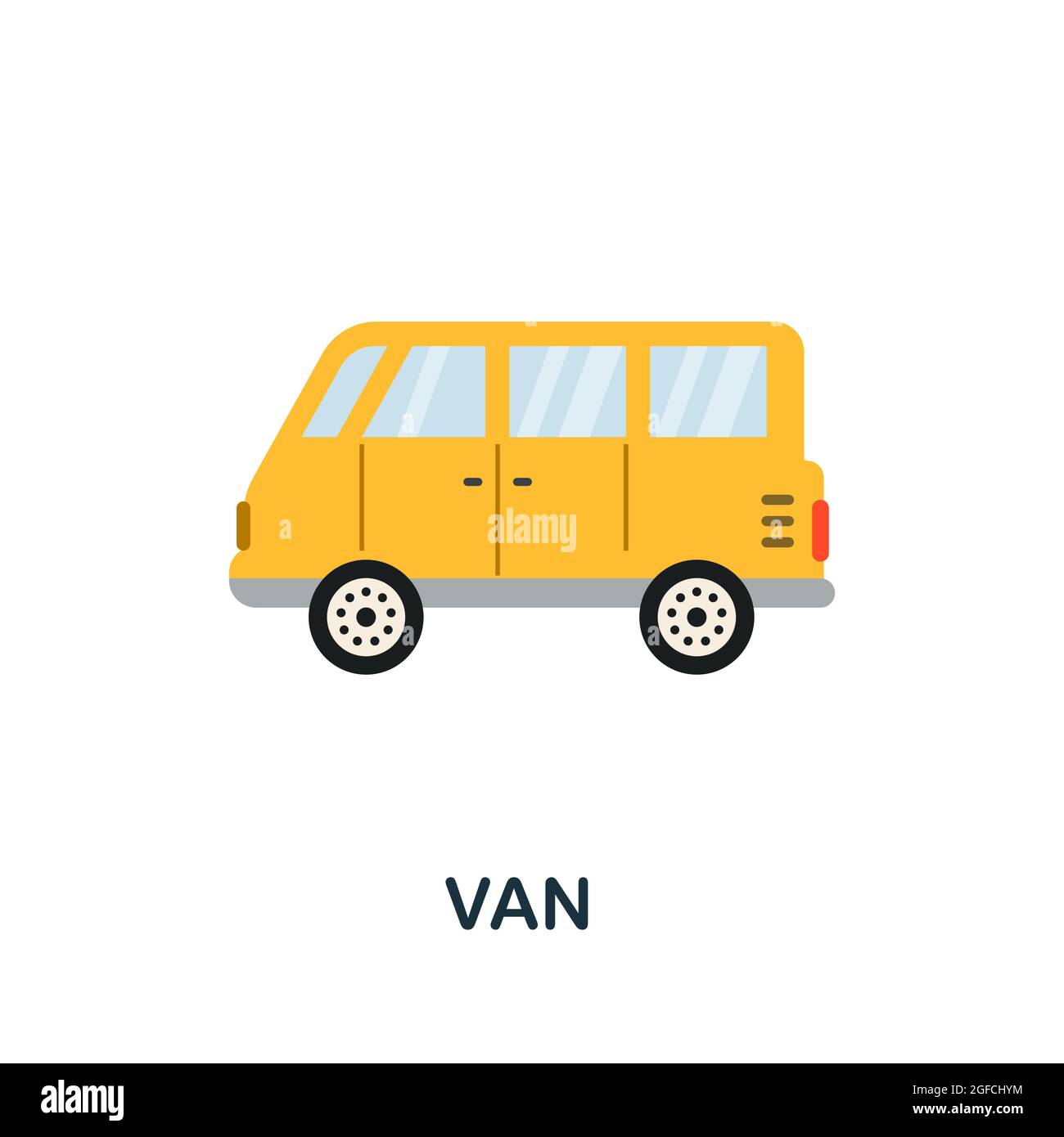 Van icon. Flat sign element from transport collection. Creative Van ...