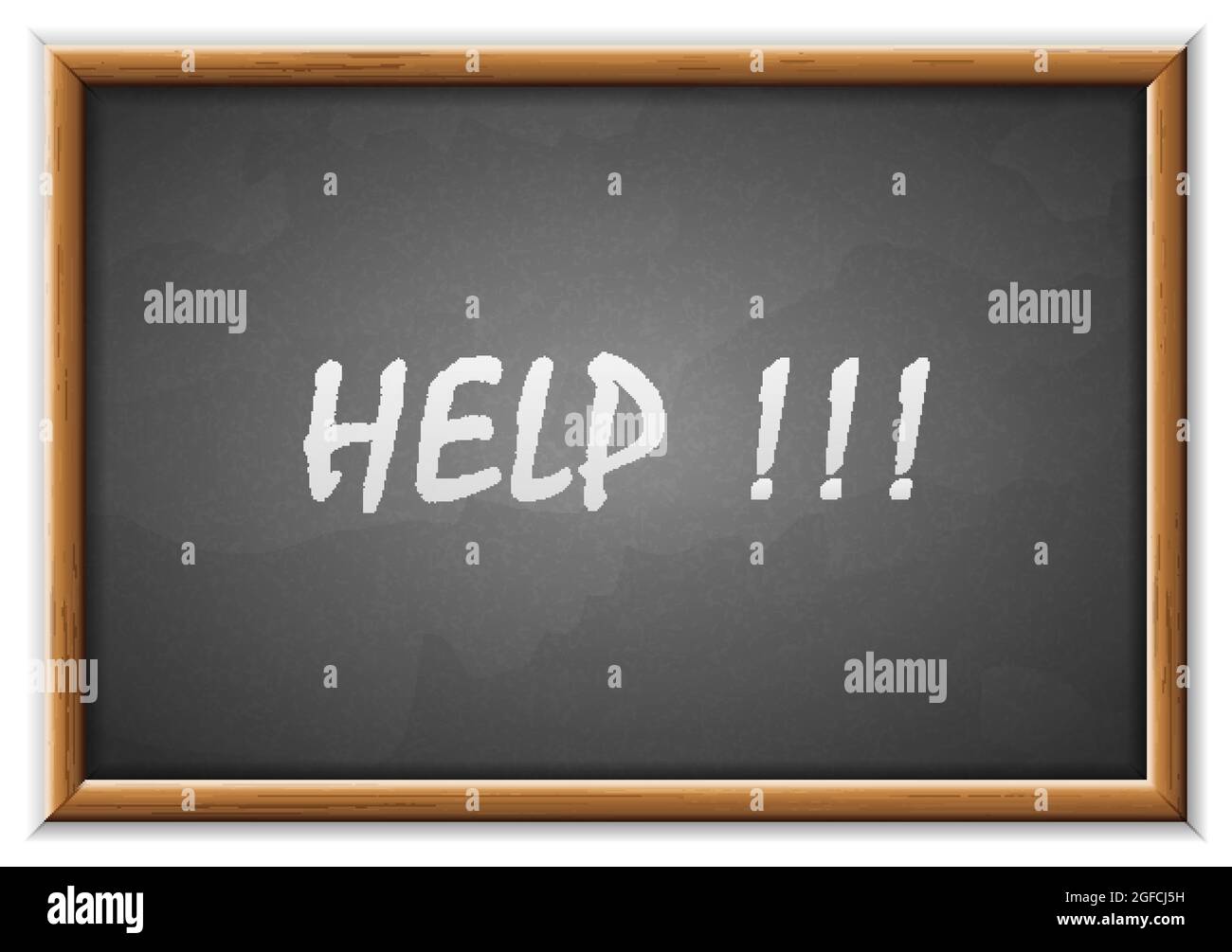 Help written on a blackboard. Vector illustration Stock Vector Image ...