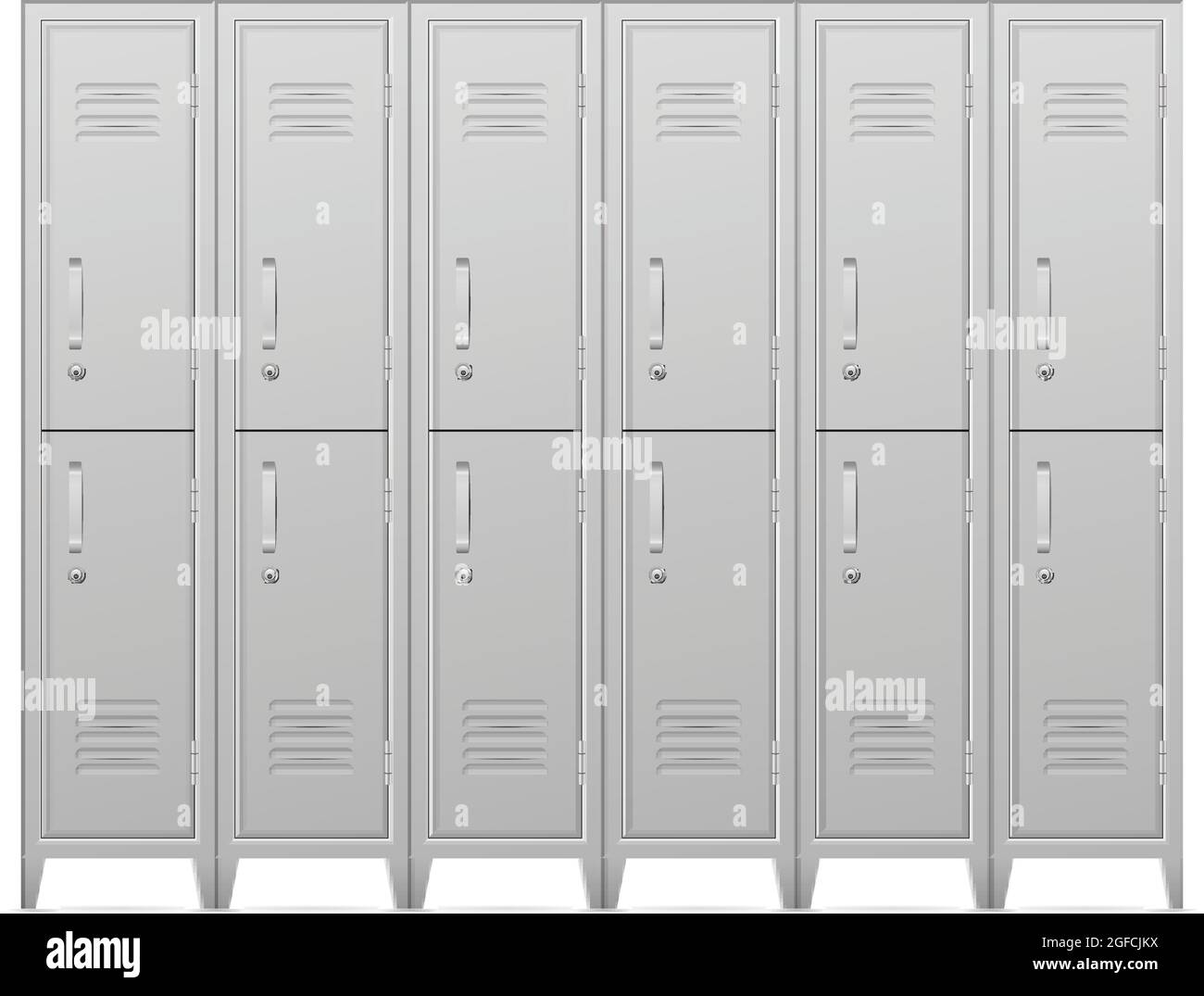 Storage lockers on a white background. Vector illustration Stock Vector ...