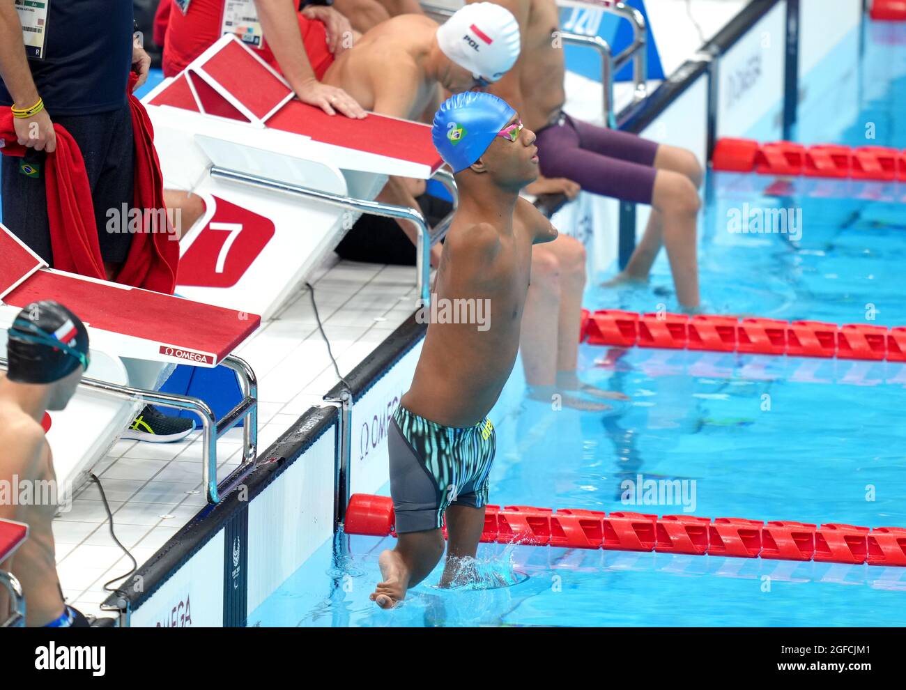 Brazil's Gabriel Geraldo dos Santos Araujo at the start of the Men's ...