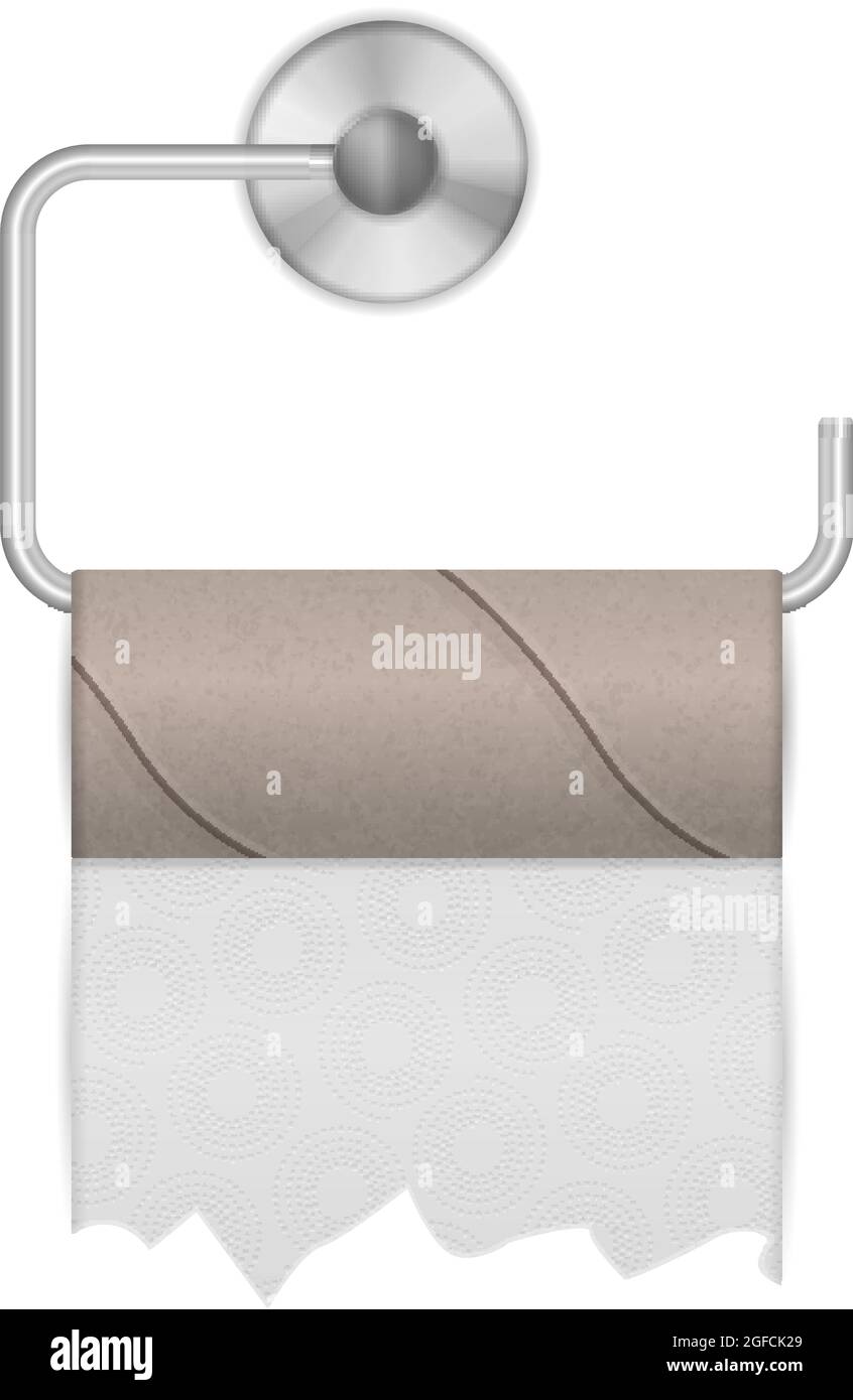 Empty toilet paper Stock Vector Images - Alamy