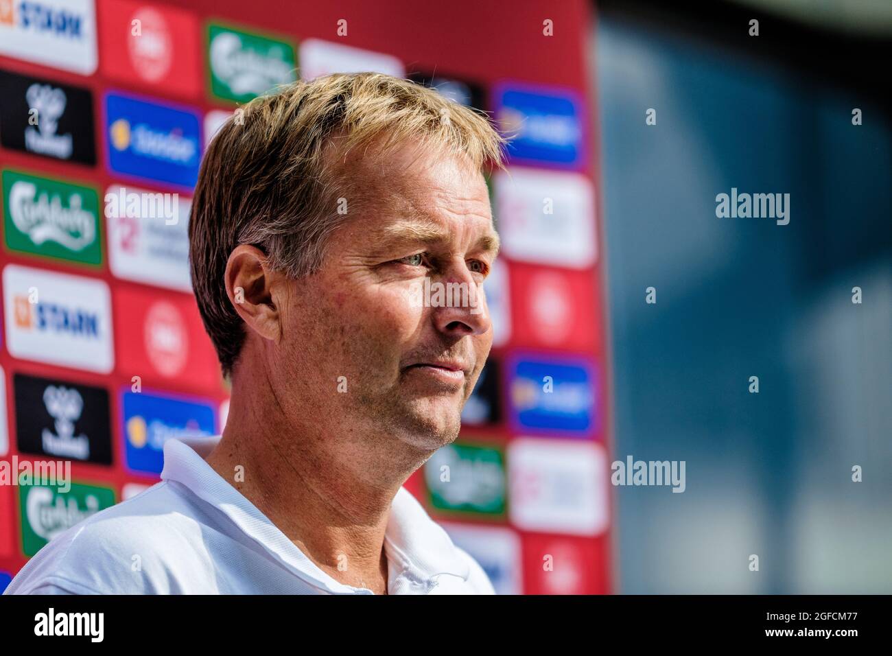 Copenhagen, Denmark. 24th Aug, 2021. Kasper Hjulmand, manager of the ...