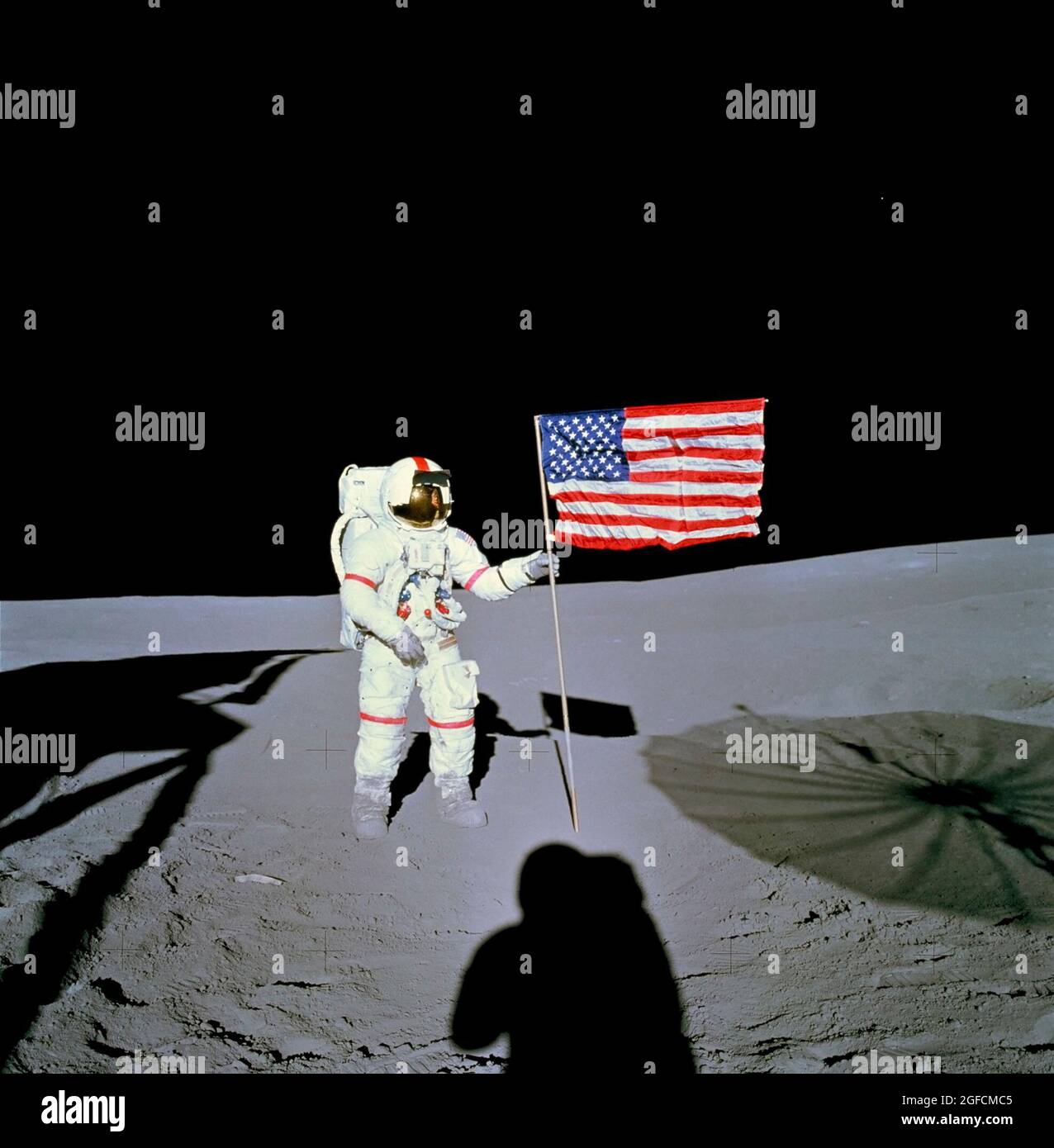 (5 Feb. 1971) --- Astronaut Alan B. Shepard Jr., commander of the ...