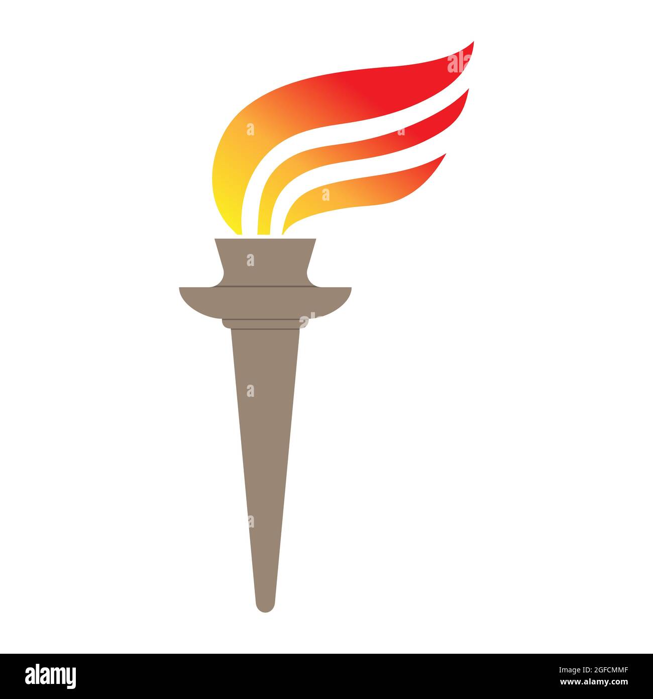 Colored torch icon. Vector image for logos, websites, applications and ...
