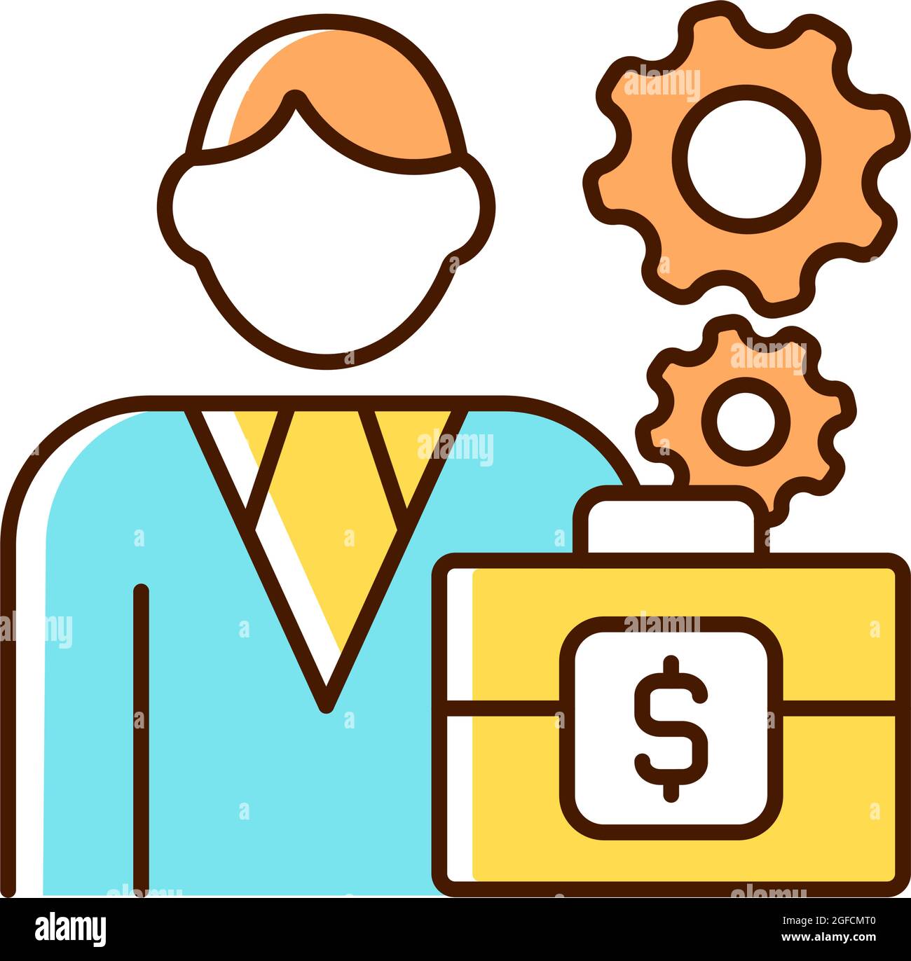 Finance director RGB color icon Stock Vector Image & Art - Alamy