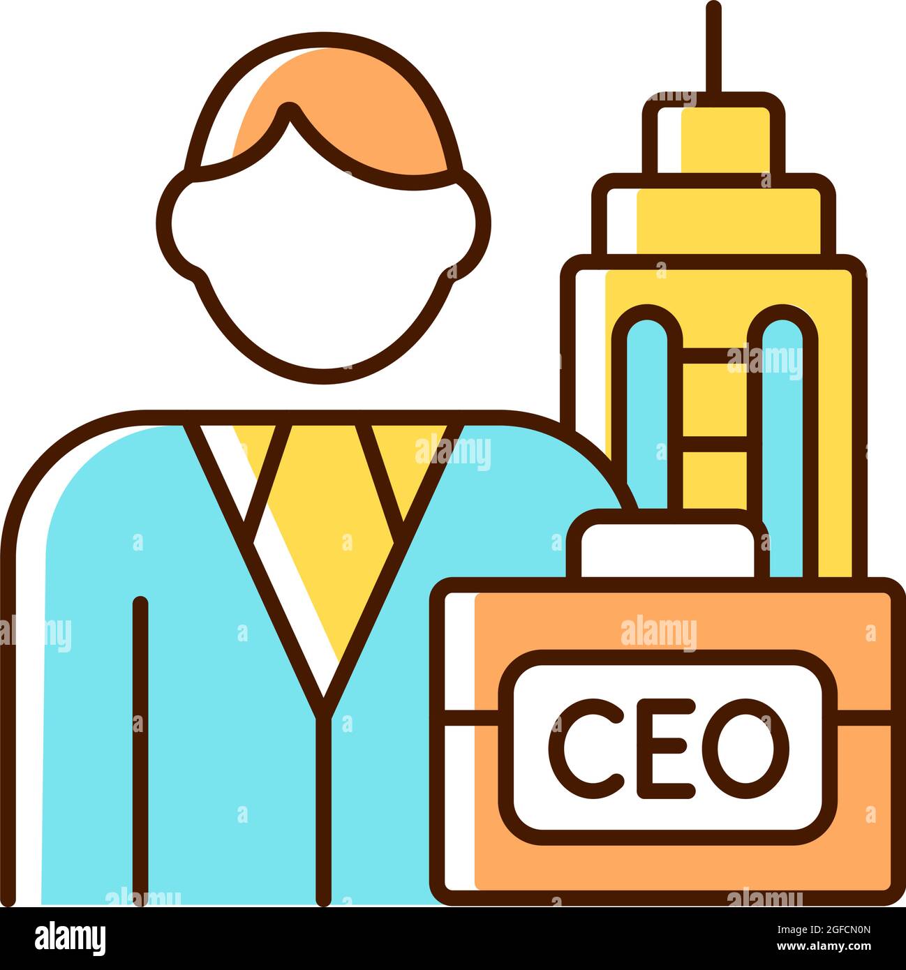 Chief executive officer career Stock Vector Images - Alamy