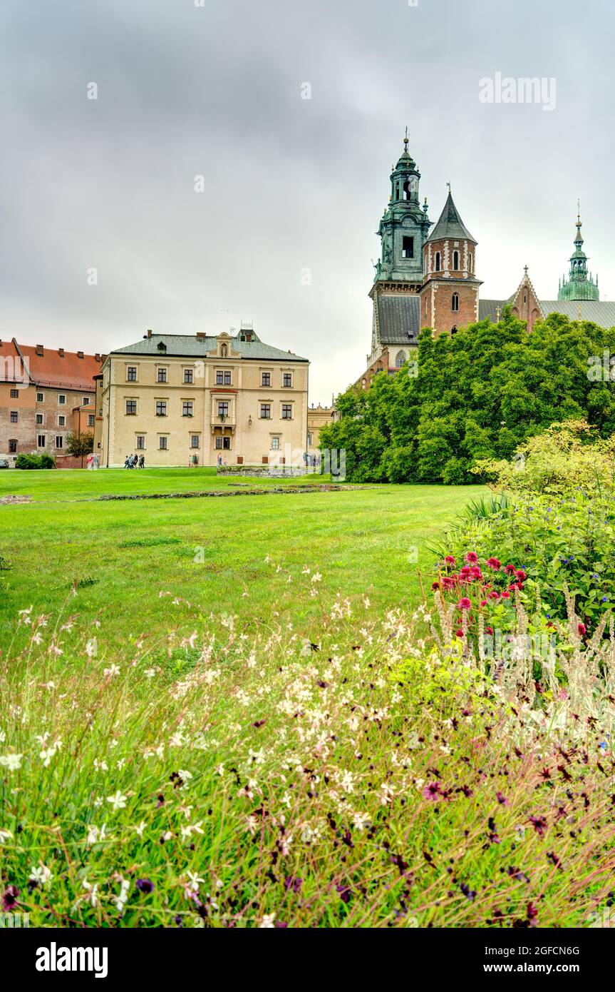 Krakow, Wawel, HDR Image Stock Photo - Alamy