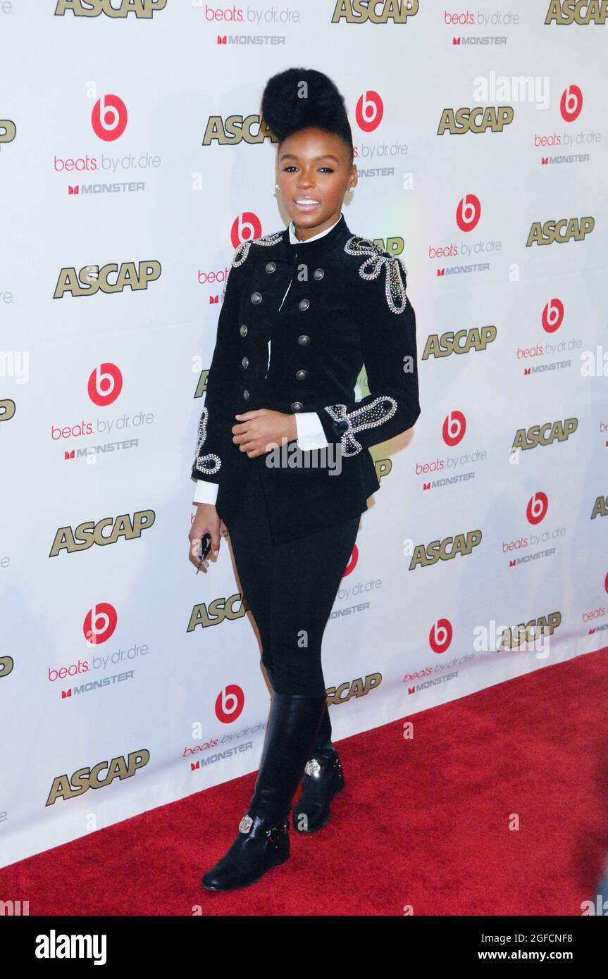 Singer Janelle Monae attend arrivals for the 23rd annual ASCAP Rhythm ...