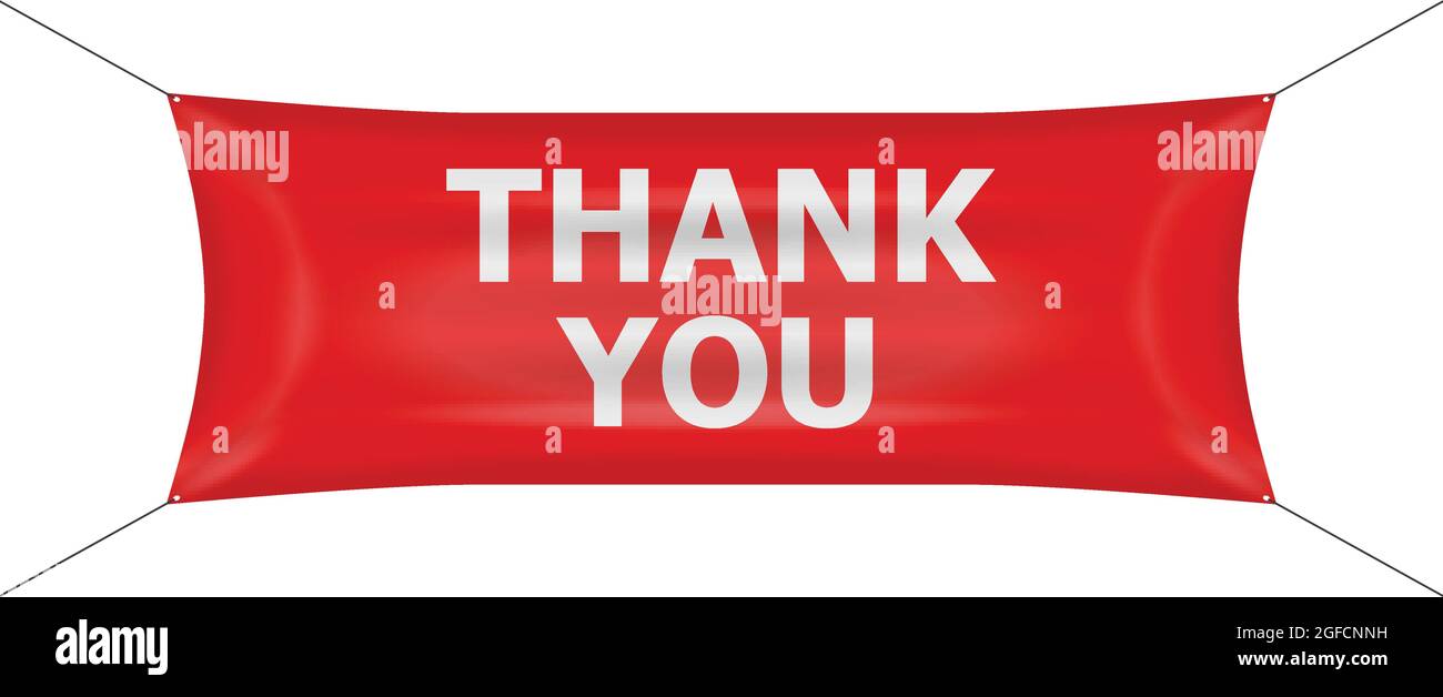 Banner thank you on a white background Stock Vector Image & Art - Alamy