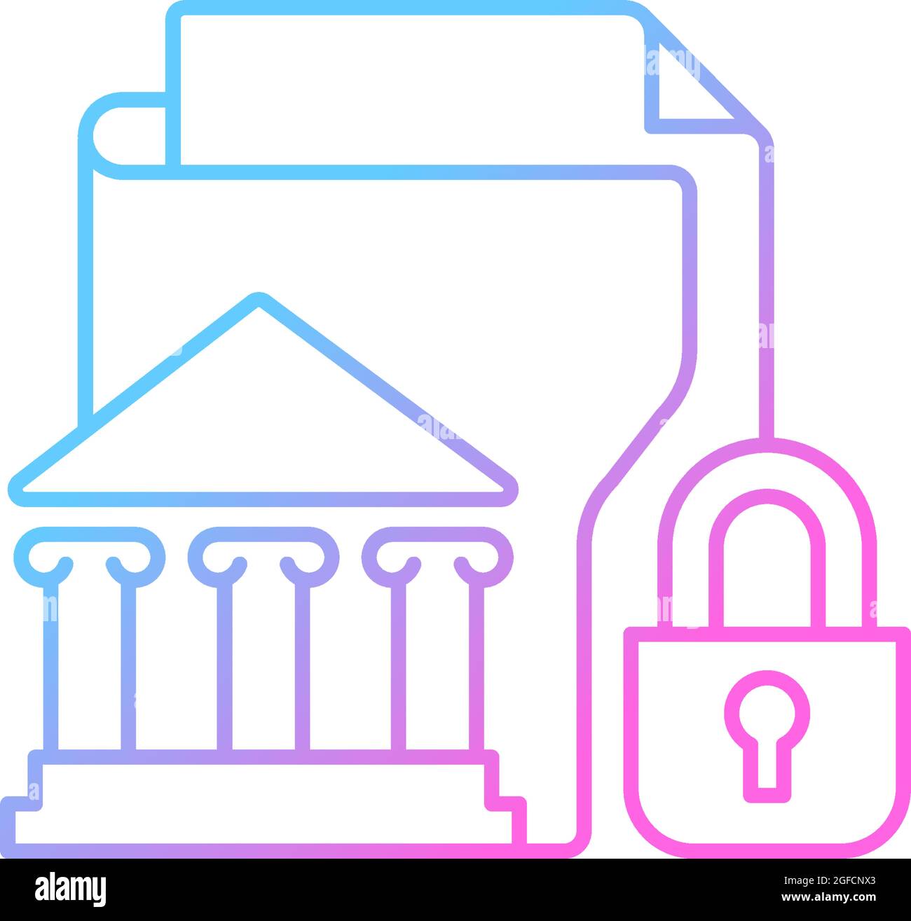 Classified information gradient linear vector icon Stock Vector Image ...