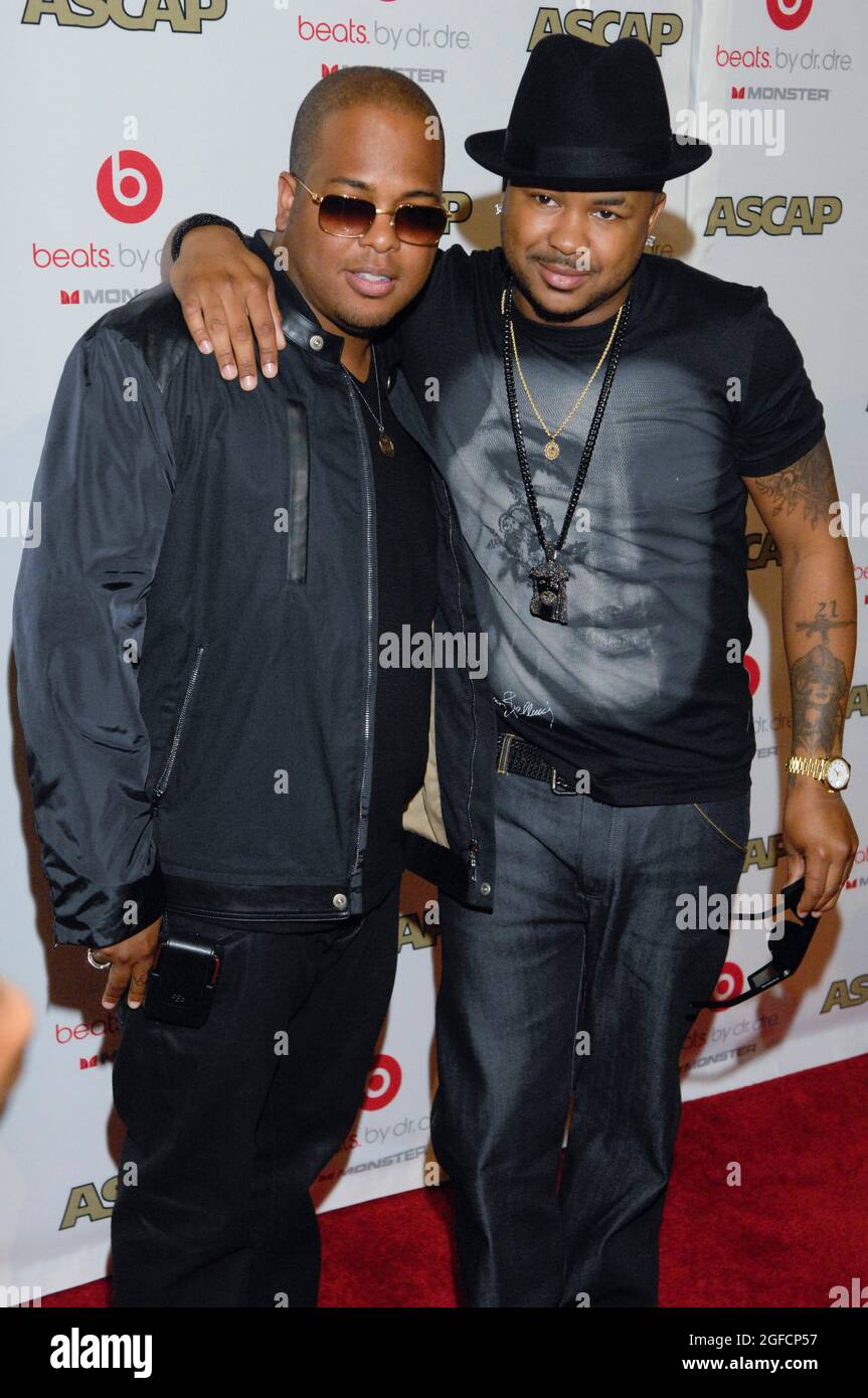 (L-R) Christopher "Tricky" Stewart and singer / producer The-Dream ...