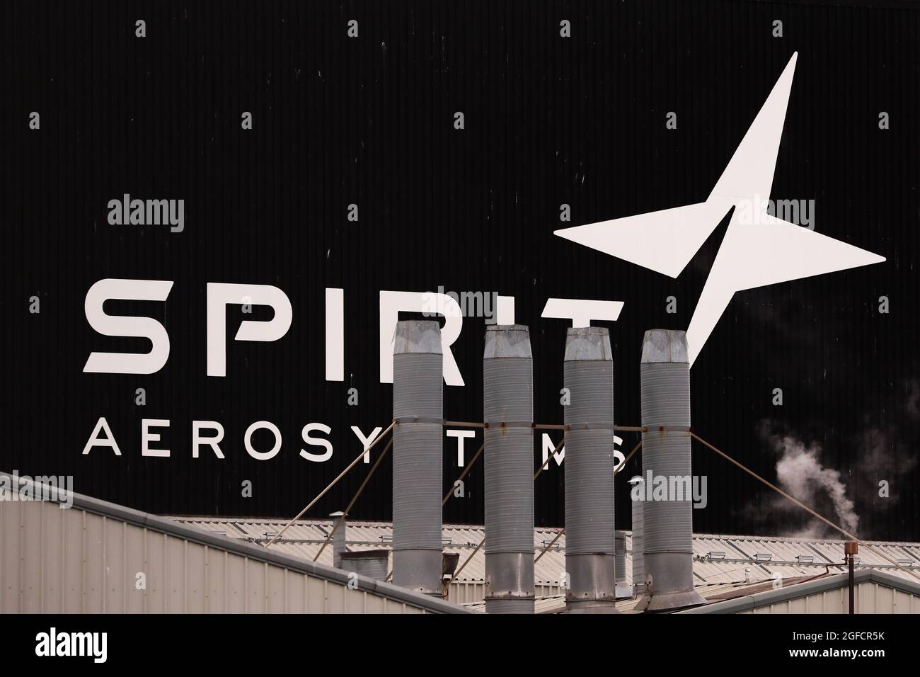 Spirit Aerosystems factory, formally Shorts Bombardier, in Belfast ...