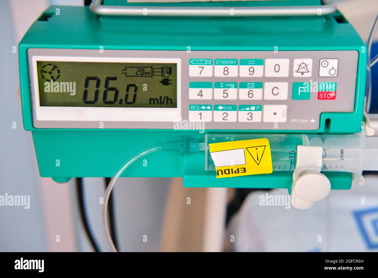 Syringe pump, dropper for epidural anesthesia and drug administration ...