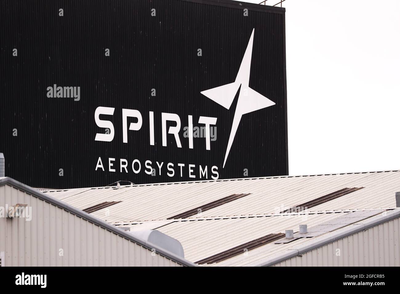 Spirit Aerosystems factory, formally Shorts Bombardier, in Belfast ...