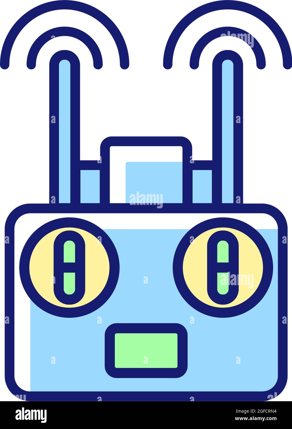 Remote controller RGB color manual label icon Stock Vector Image & Art ...