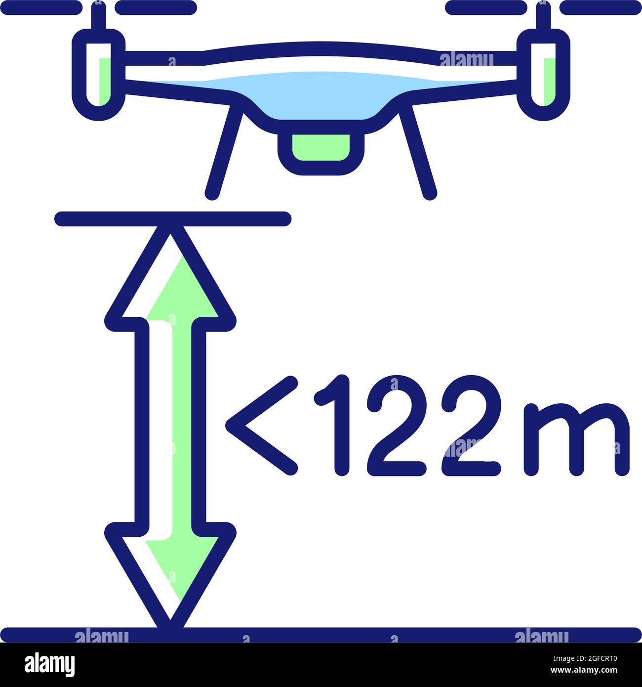 Max flight height RGB color manual label icon Stock Vector Image & Art ...