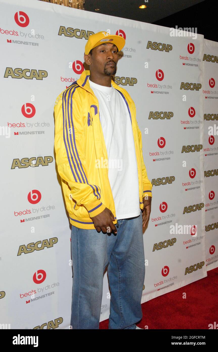 Ron Artest attend arrivals for the 23rd annual ASCAP Rhythm & Soul ...
