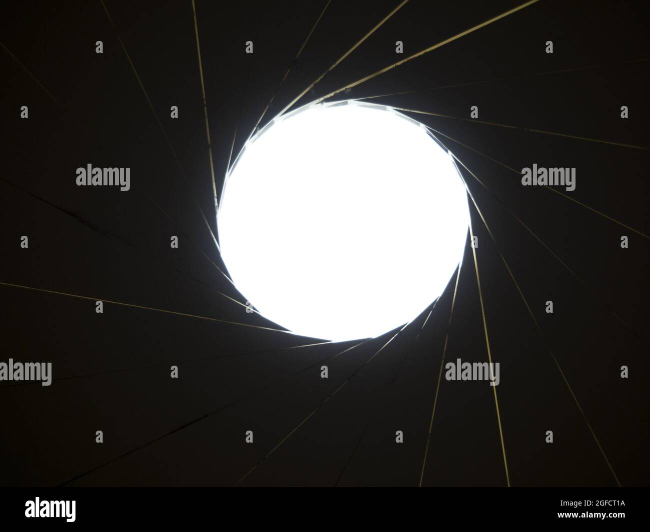 Camera shutter detail while opening close up Stock Photo - Alamy