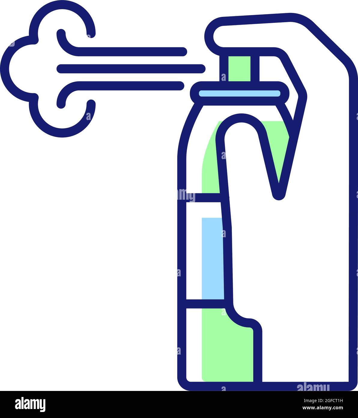 Compressed air for cleaning RGB color manual label icon Stock Vector ...