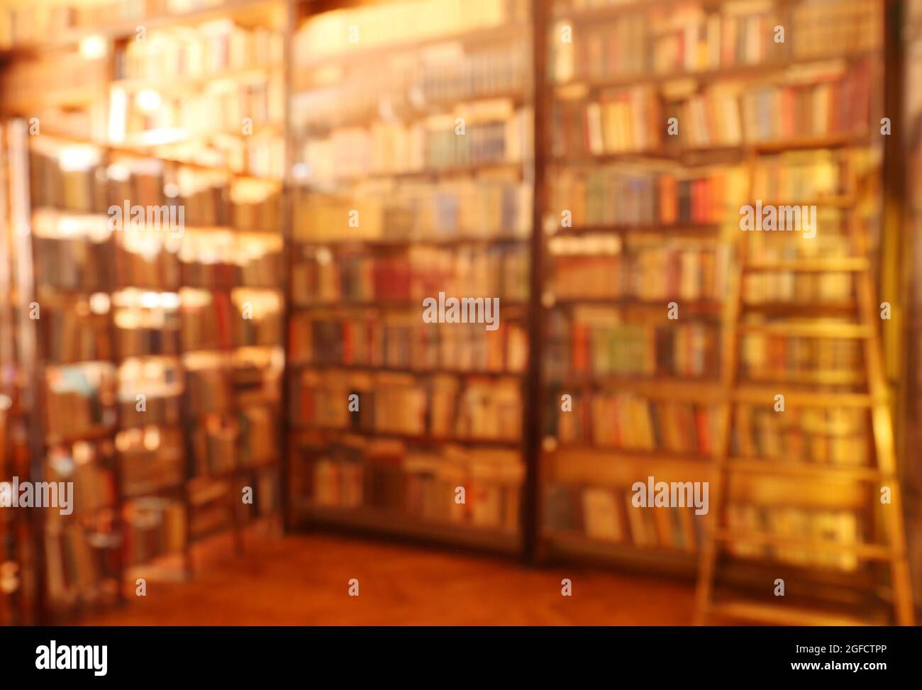 Blurred library background Stock Photo - Alamy