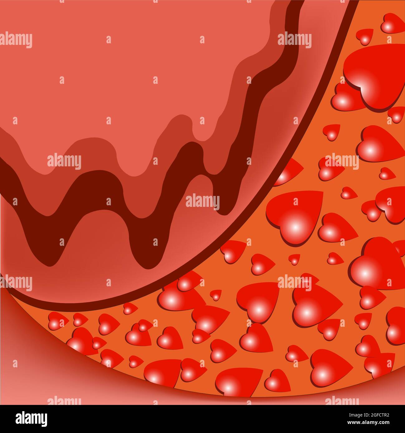 Great red heart frame Stock Vector Images - Alamy