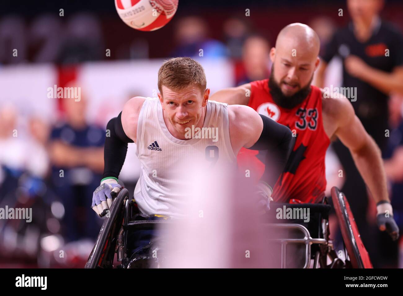 Tokyo, Japan. 25th Aug, 2021. Jim Roberts (GBR) WheelChair Rugby : Pool ...