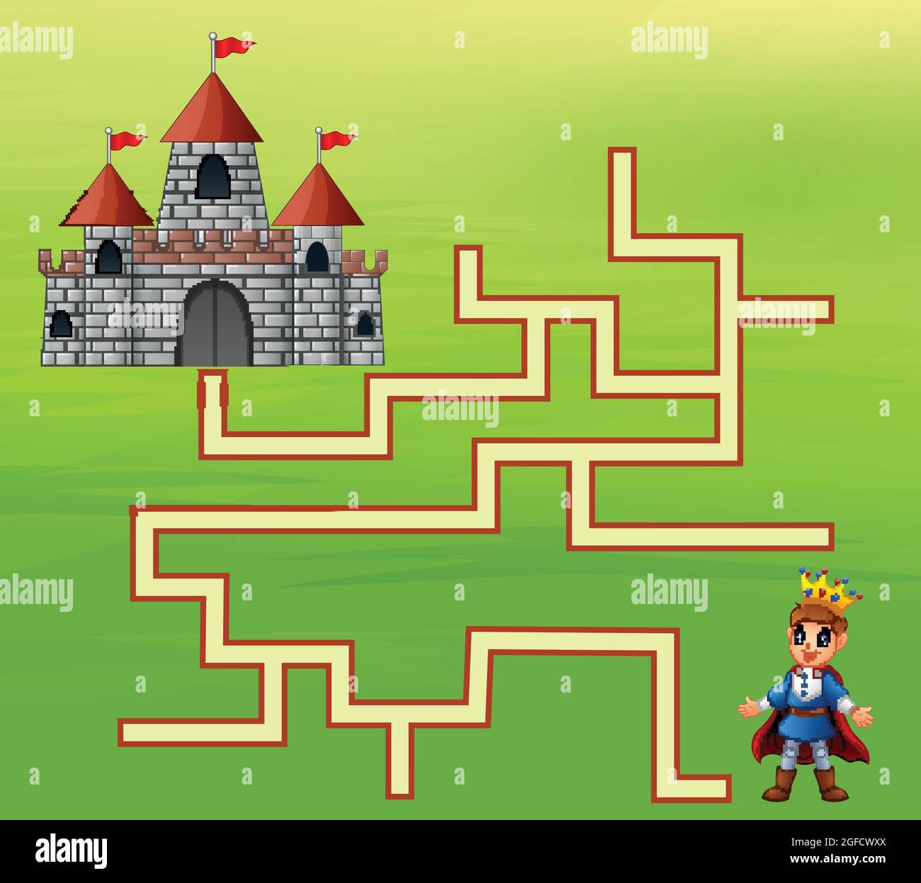 Human castle building Stock Vector Images - Alamy