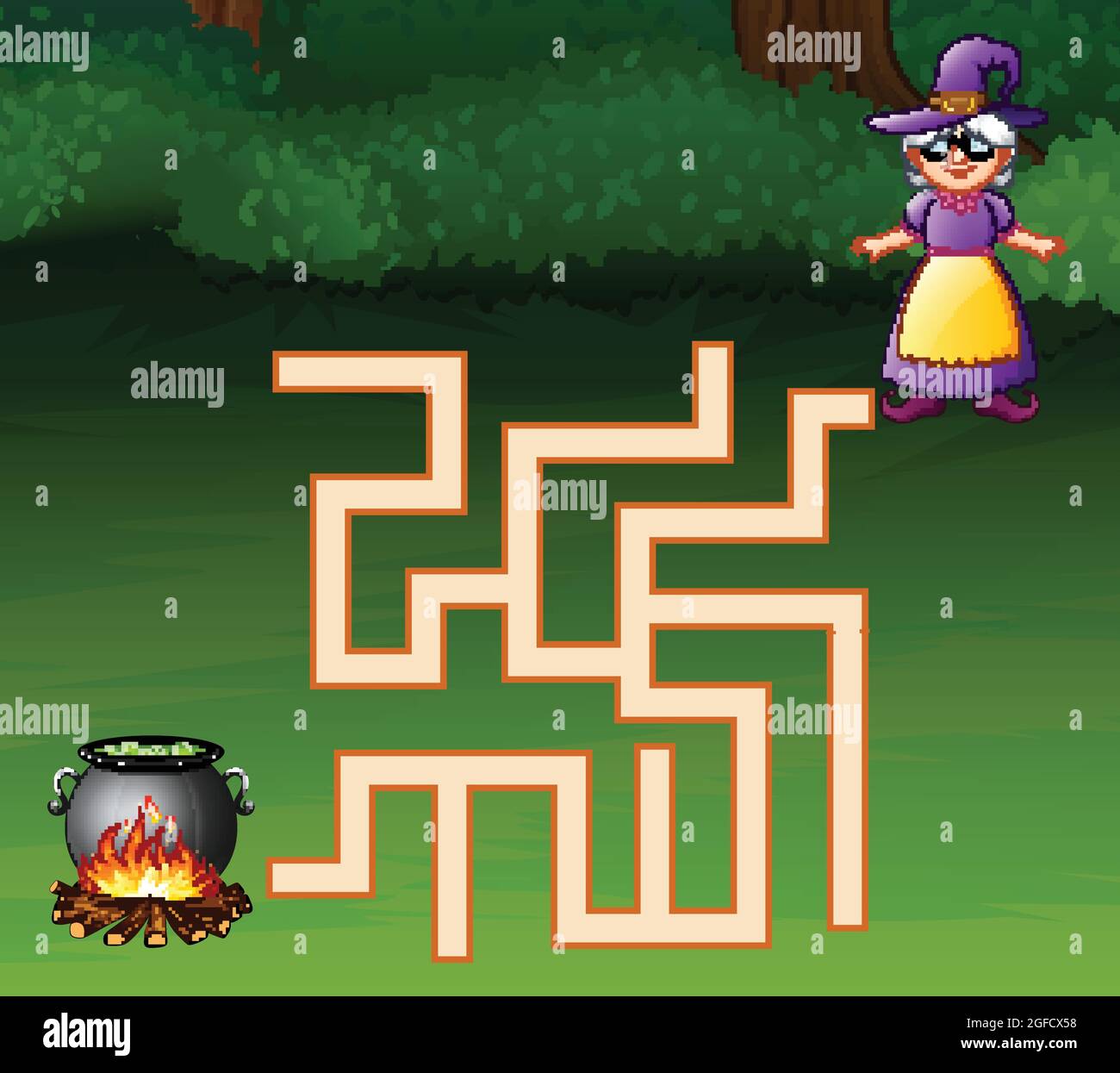 Magic maze puzzle hi-res stock photography and images - Alamy