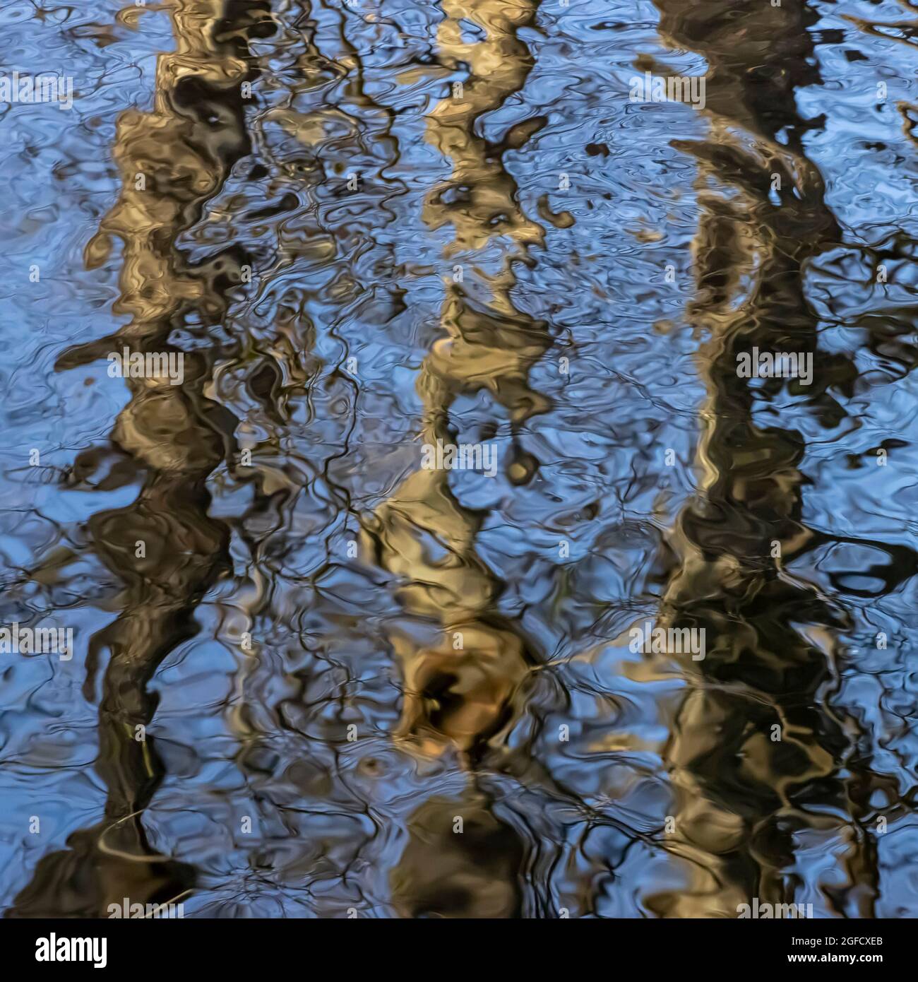 Abstract texture of water reflection, background for relaxation Stock ...