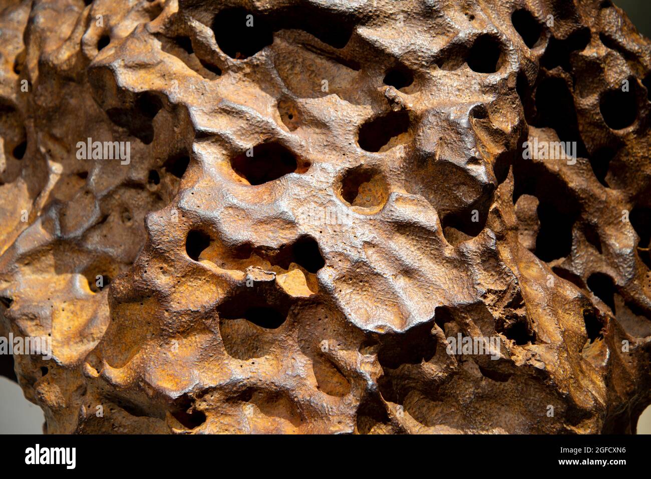 Outer Texture of an Iron Meteorite Stock Photo - Alamy