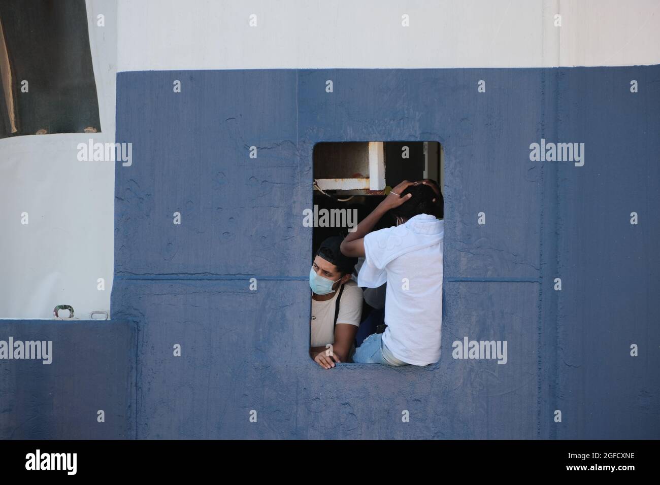 Augusta, Sicily, Italy, August 23, the disembarkation of 322 Geo ...