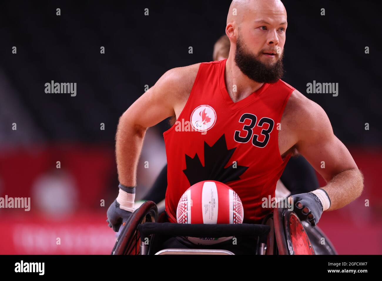 Tokyo, Japan. 25th Aug, 2021. Zak MADELL (CAN) Wheelchair Rugby : Pool ...