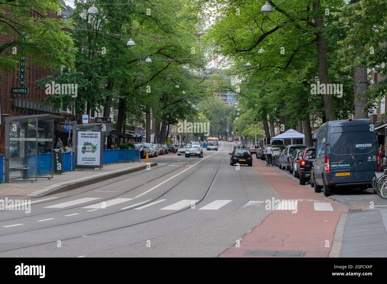 The Beethovenstraat Street At Amsterdam The Netherlands 21-8-2021 Stock ...
