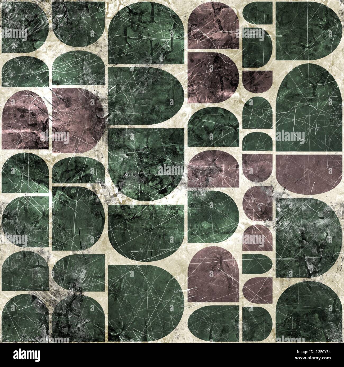 Seamless grungy abstract archway pattern design for print Stock Photo ...