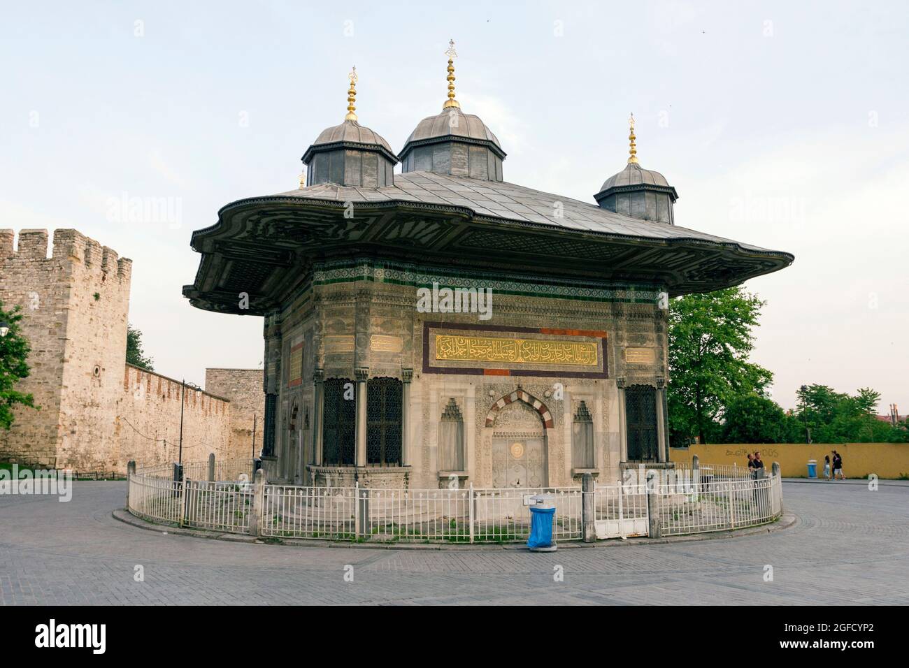 The Fountain of Sultan Ahmed III is a fountain in a Turkish rococo ...
