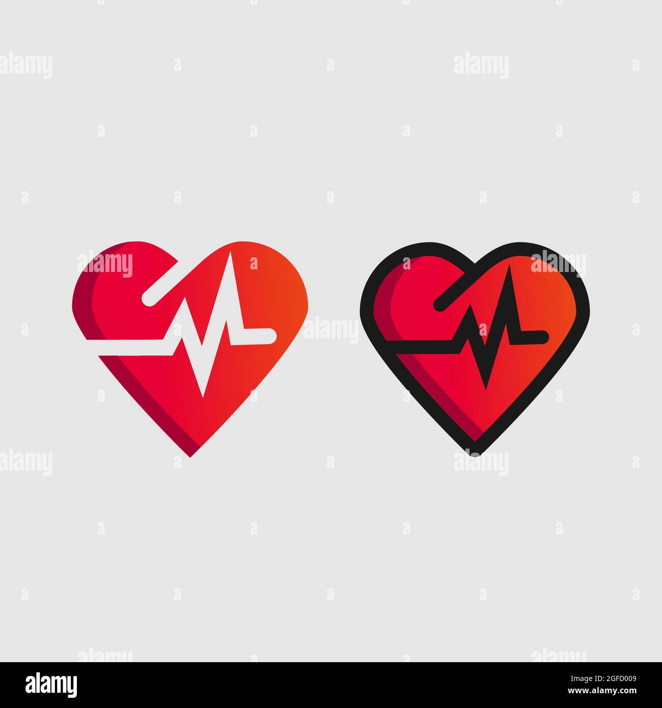 modern heart care logo design vector healthcare medical sign symbol ...