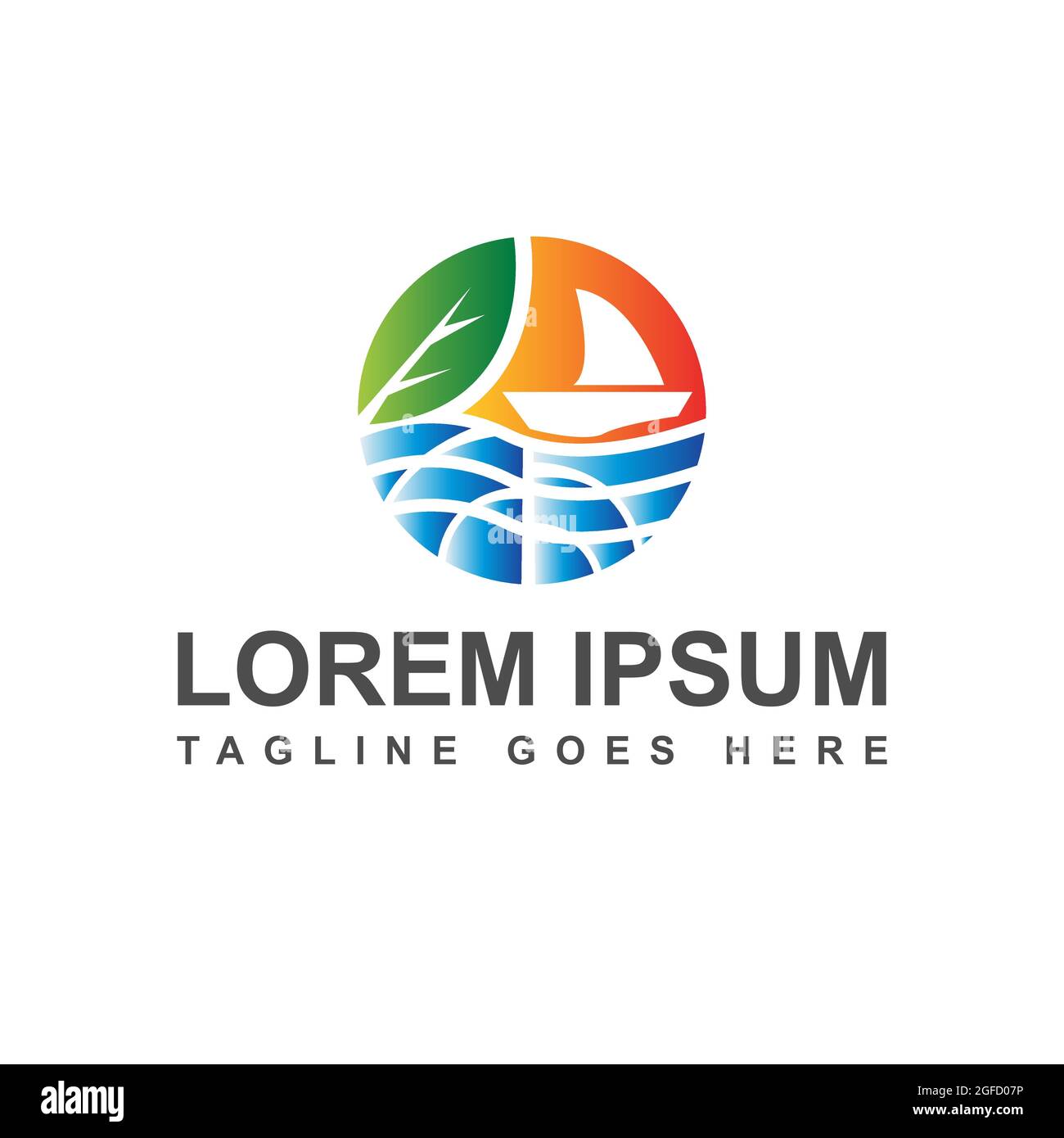 drawing ecosystem environmental conservation logo design vector ...