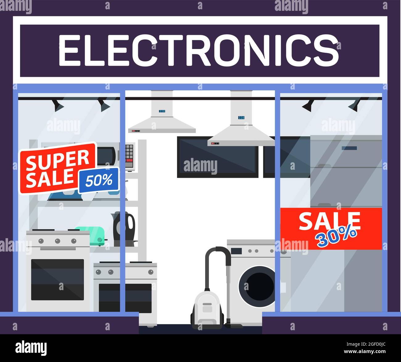 Consumer Electronics Store Stock Vector Images - Alamy
