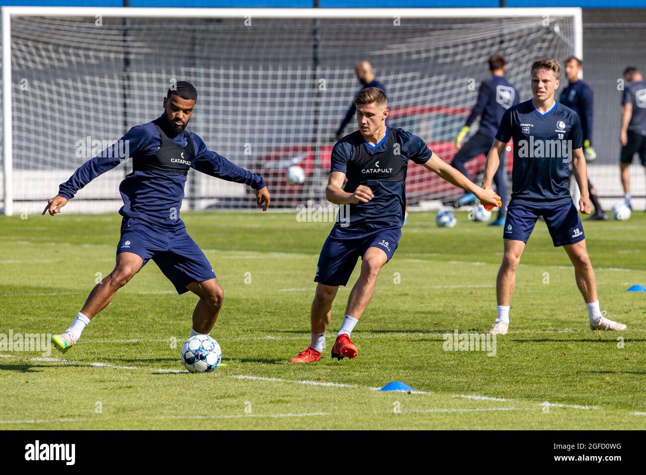 Gent's Christopher Operi, Gent's Alessio Castro Montes and Gent's ...