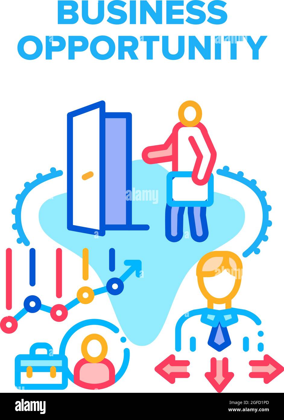 Business Opportunity Vector Concept Illustration Stock Vector Image ...