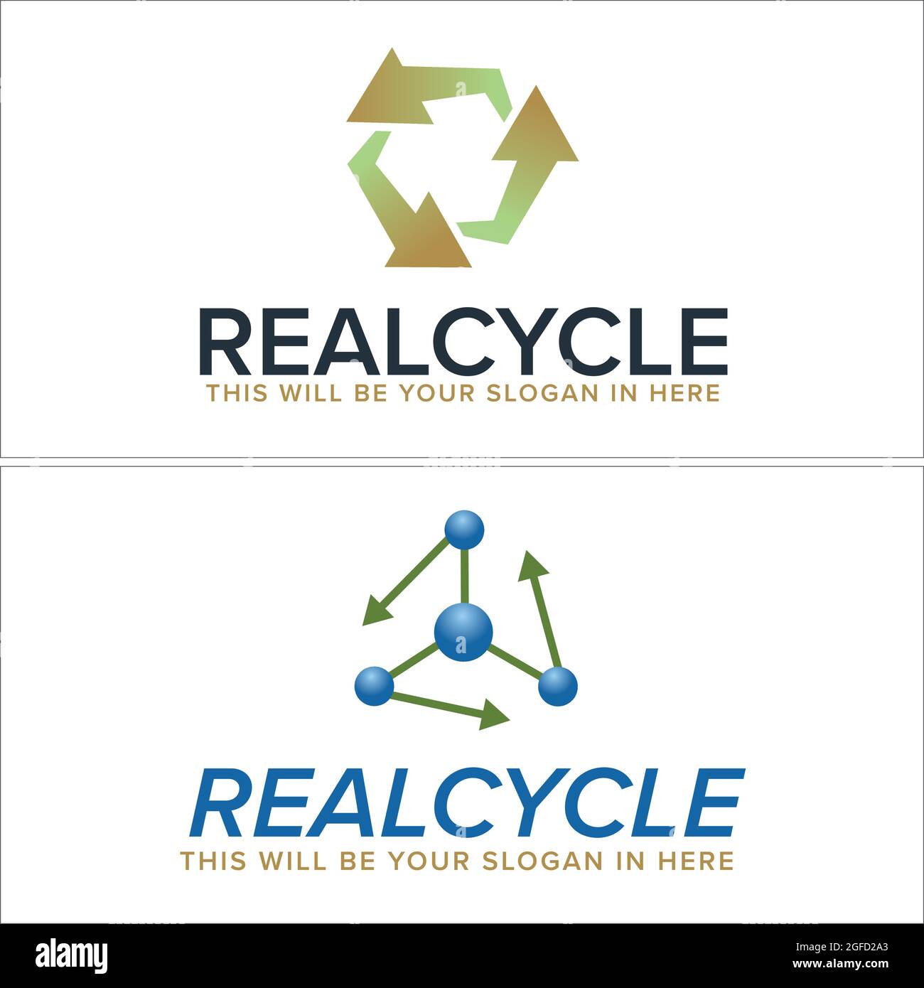 industrial recycle logo design Stock Vector Image & Art - Alamy