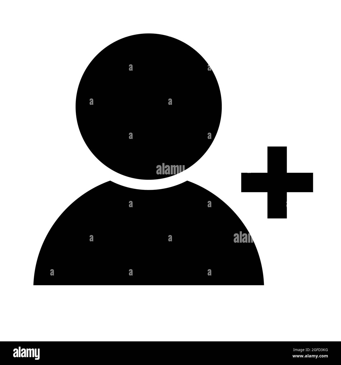 new member icon on white background. create account sign. add contact ...