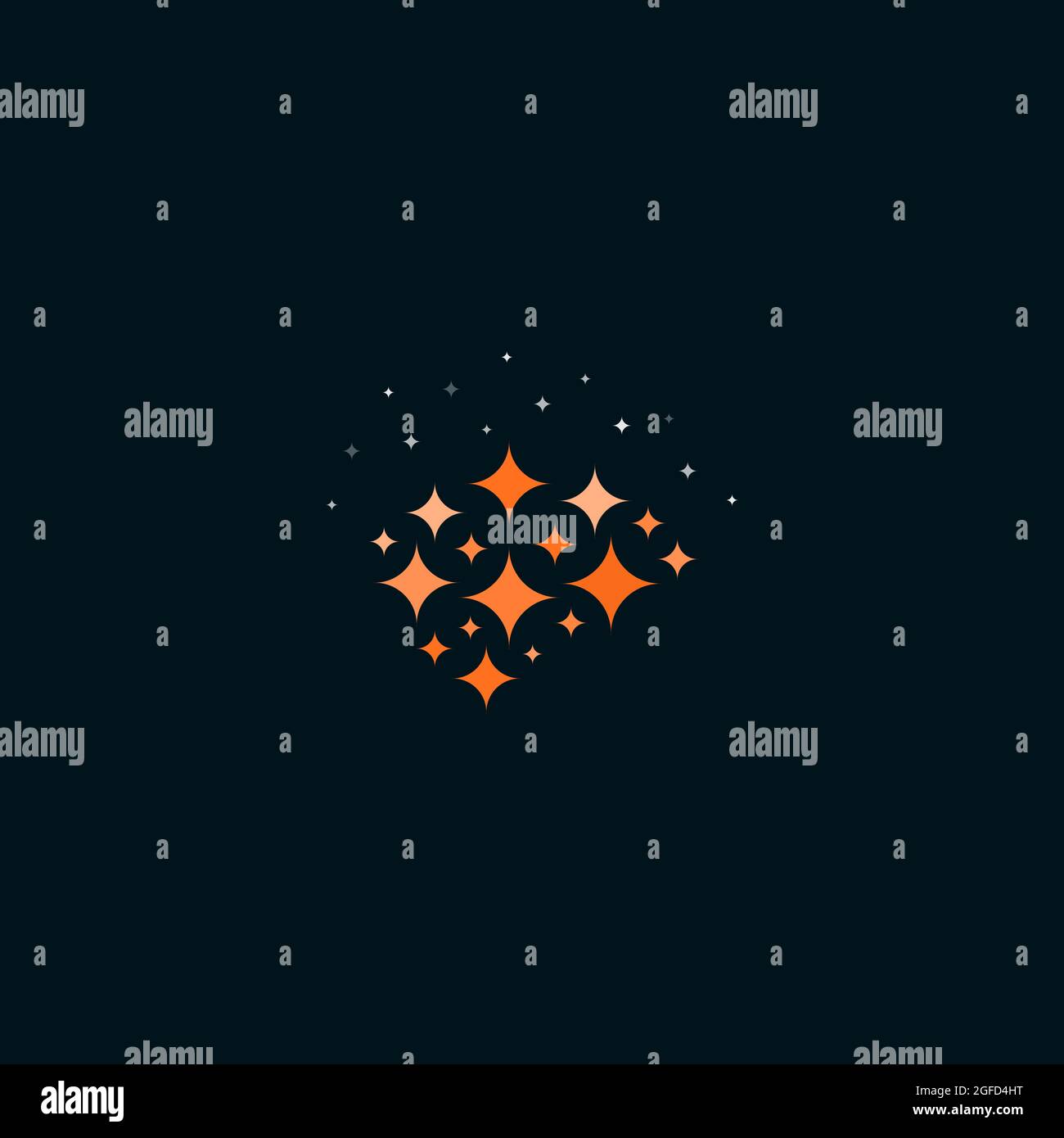 Smart brain logo concept, abstract brain symbol with sparkles ...