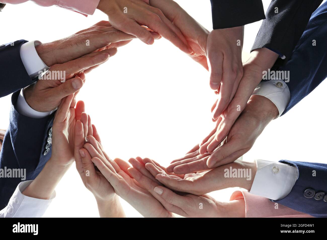 Business people hands. Teamwork concept Stock Photo - Alamy