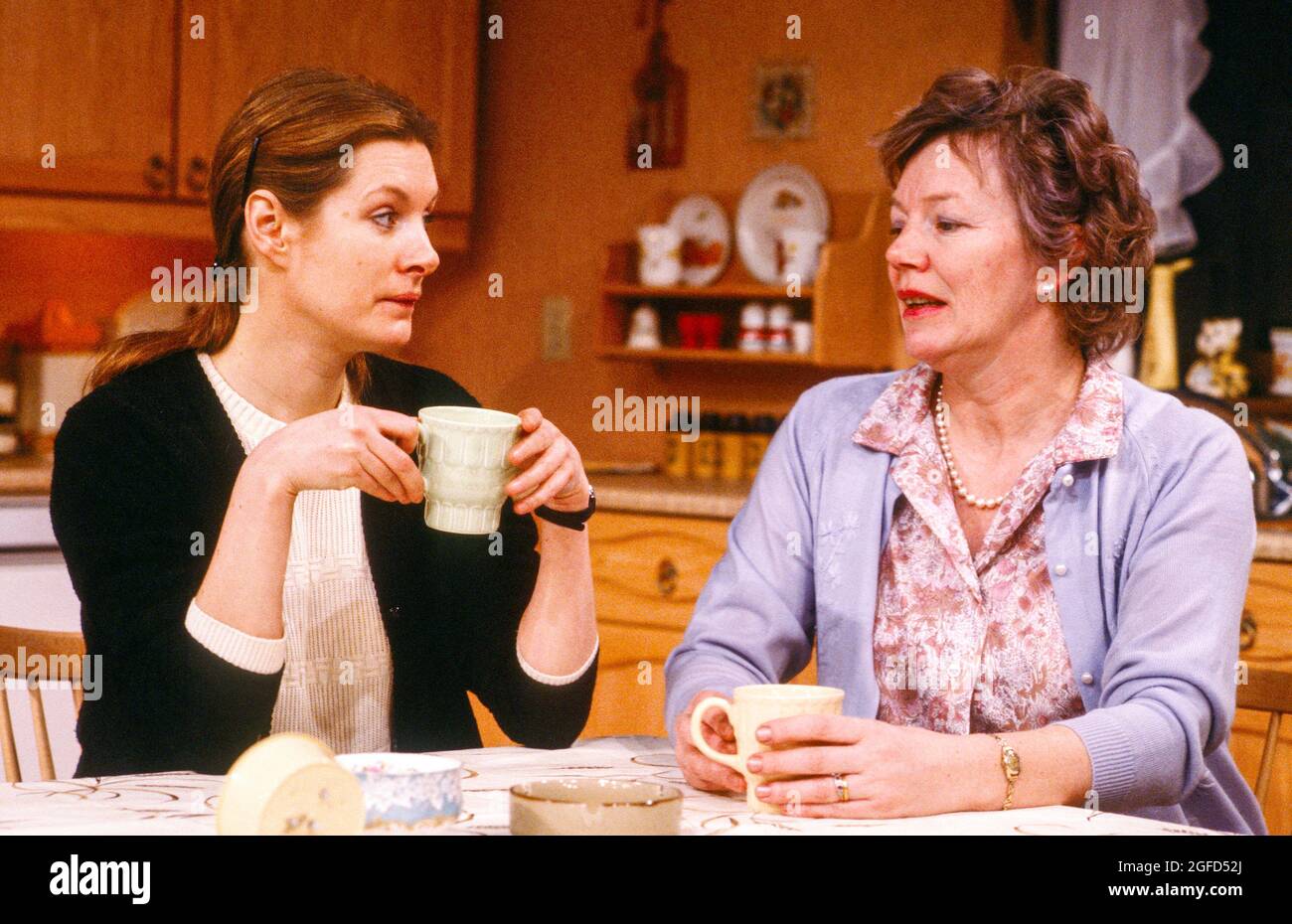 l-r: Susan Wooldridge (Jessie Cates), Marjorie Yates (Thelma Cates) in ...