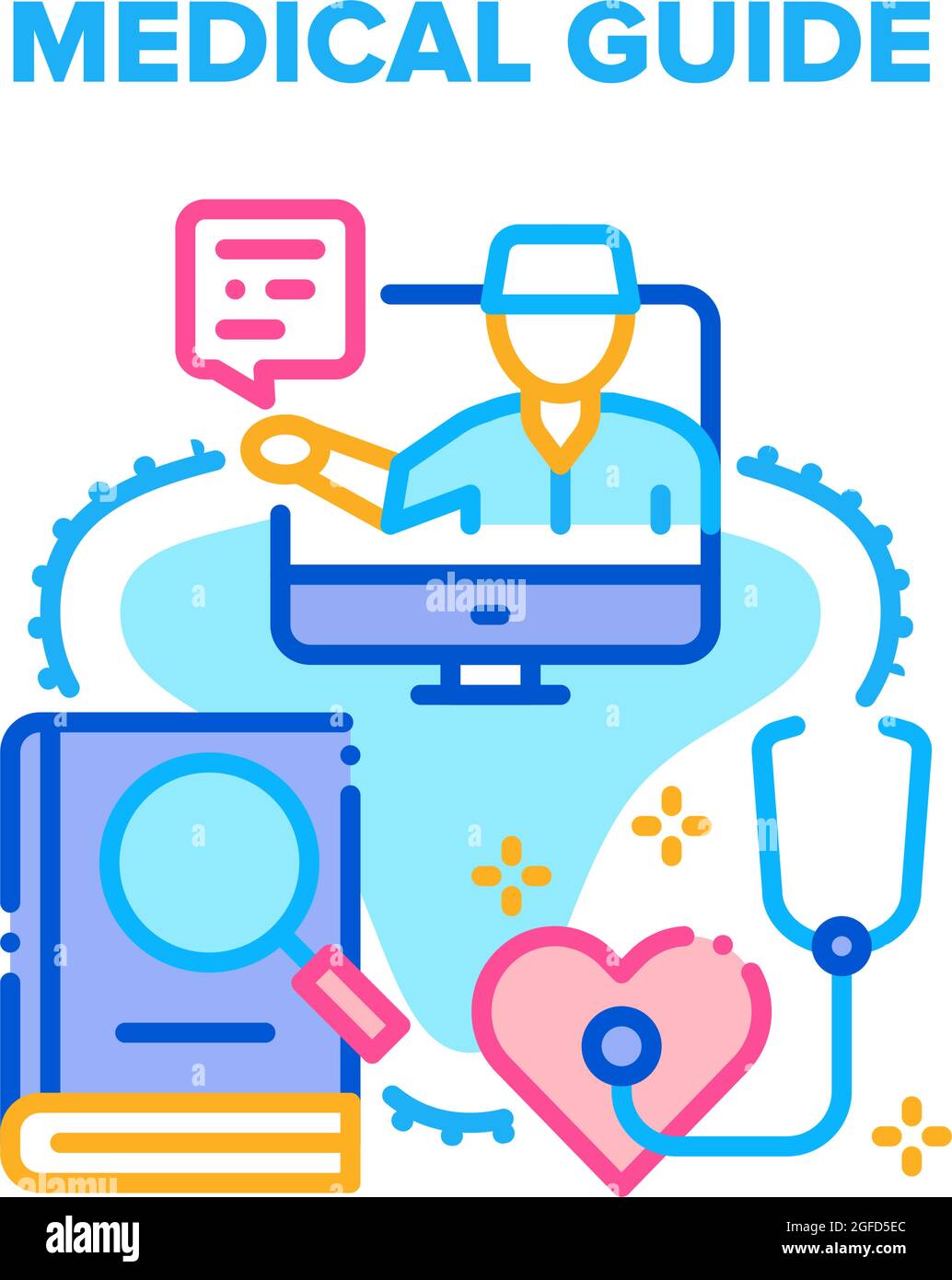 Medical Guide Vector Concept Color Illustration Stock Vector Image ...