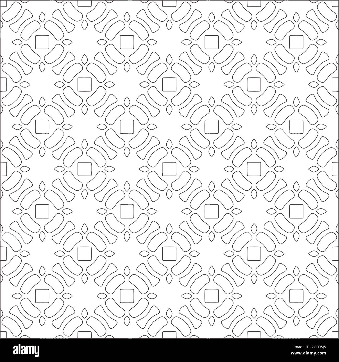 Vector pattern with symmetrical elements . Repeating geometric tiles ...