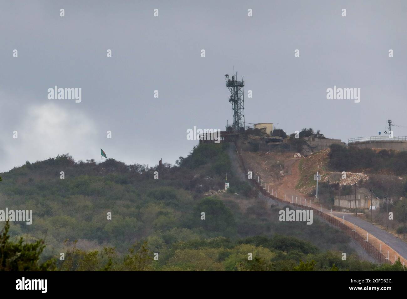 The Israeli Lebanese Border from the Israeli side Stock Photo - Alamy
